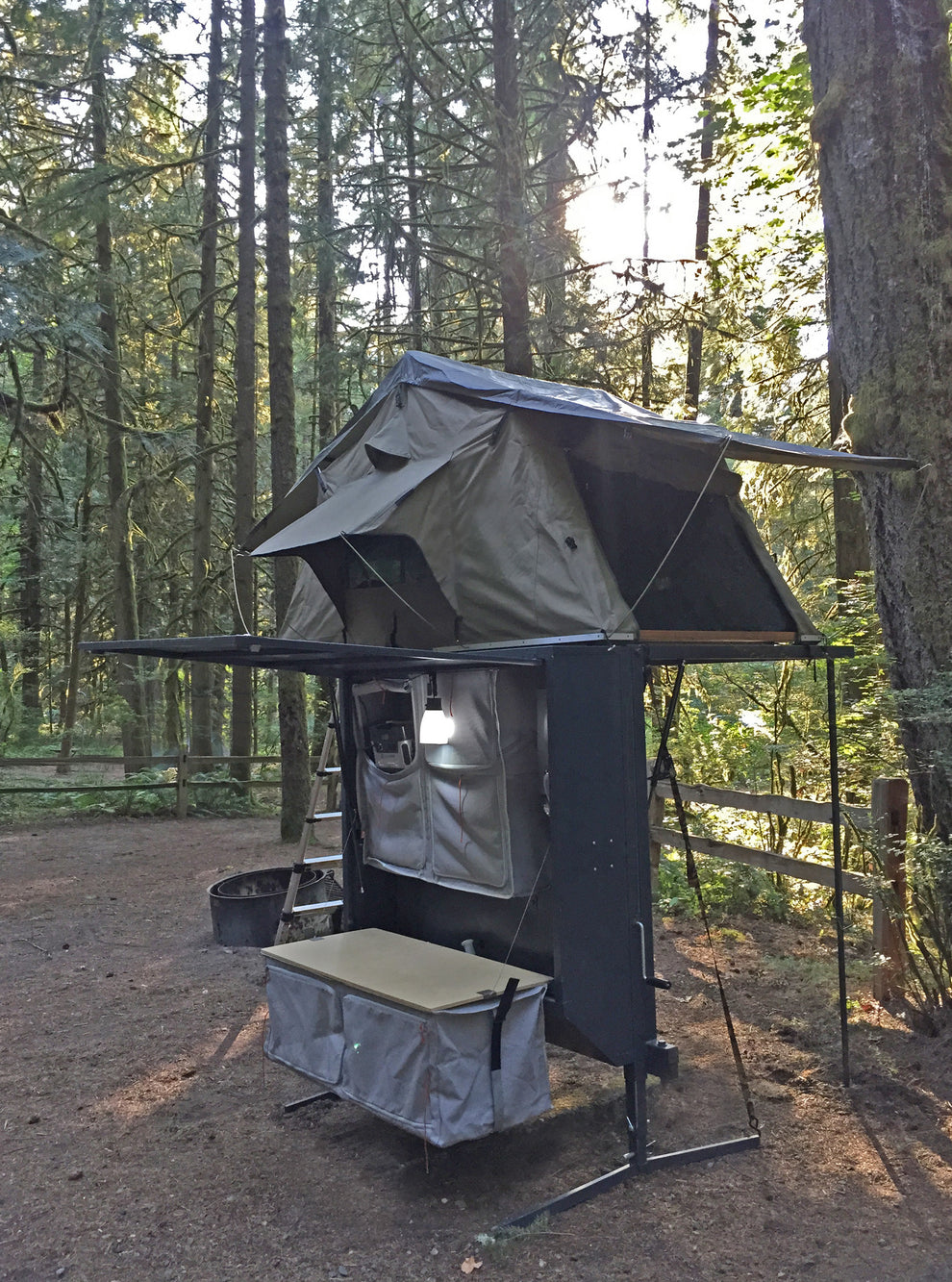 Nomad Hitch Camper with Roof Top Tent & Annex – The Original Nomad